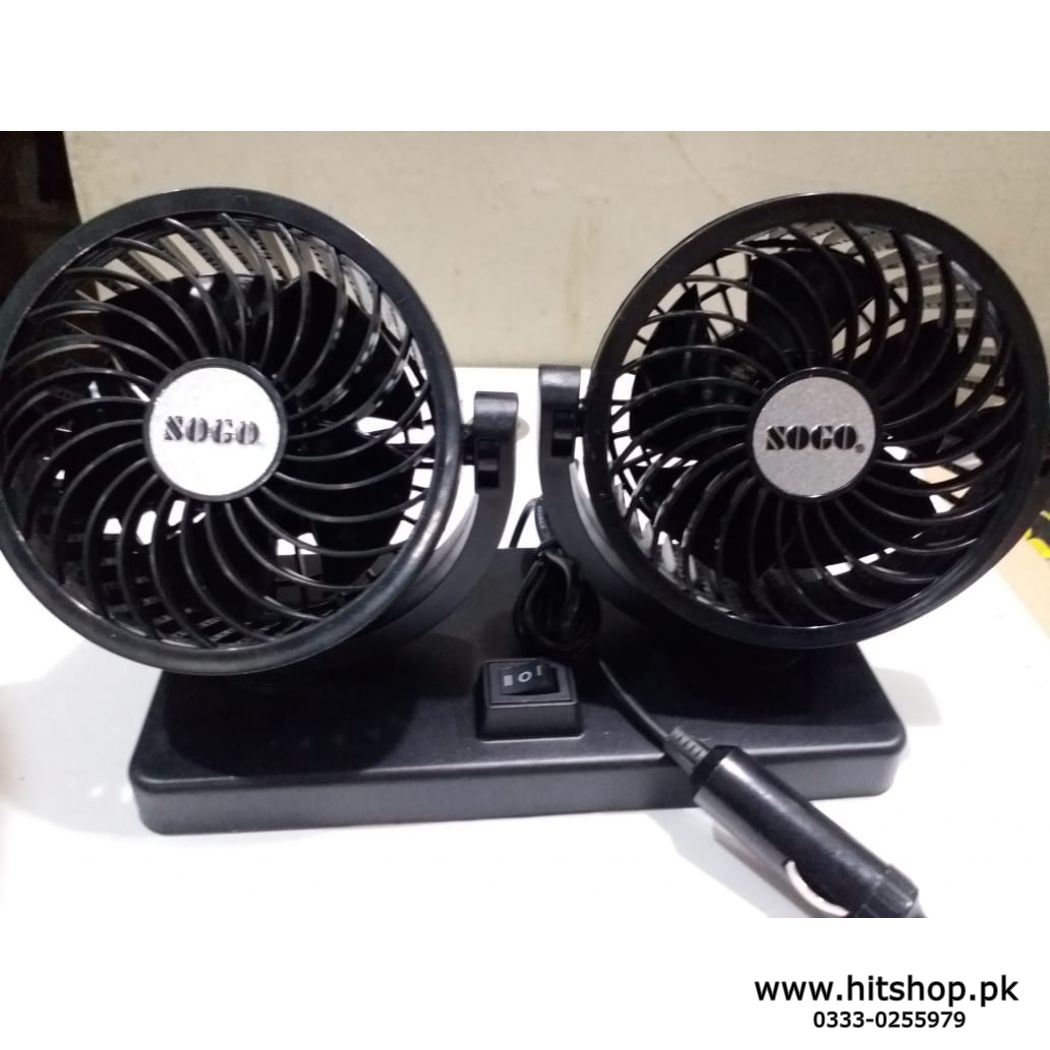 1 Sogo Car Fan 12 Volt Double in Pakistan | Hitshop.pk