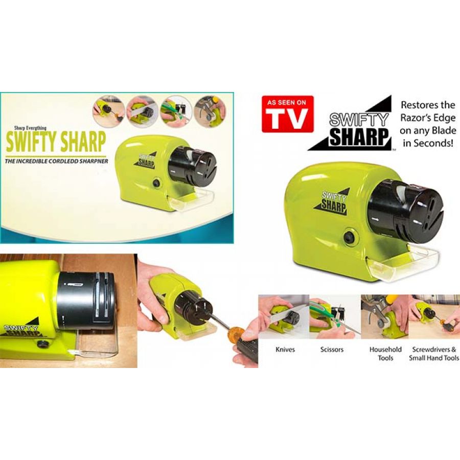 1 Swifty Sharp Motorized Cordless Knife Sharpener in Pakistan | Hitshop.pk